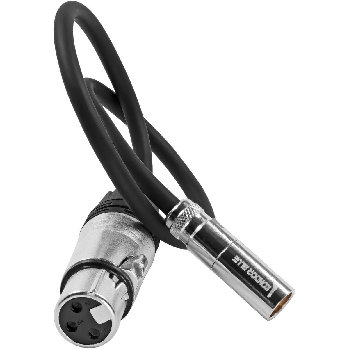 Kondor Blue 16" TA4M 4-Pin Mini XLR Male to 3-Pin XLR Female Audio ...