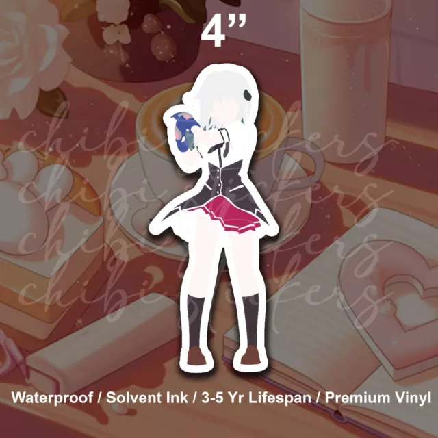 Koneko Toujou Anime Silver Hair Cat Kitty Vinyl Stickers Waterproof ...