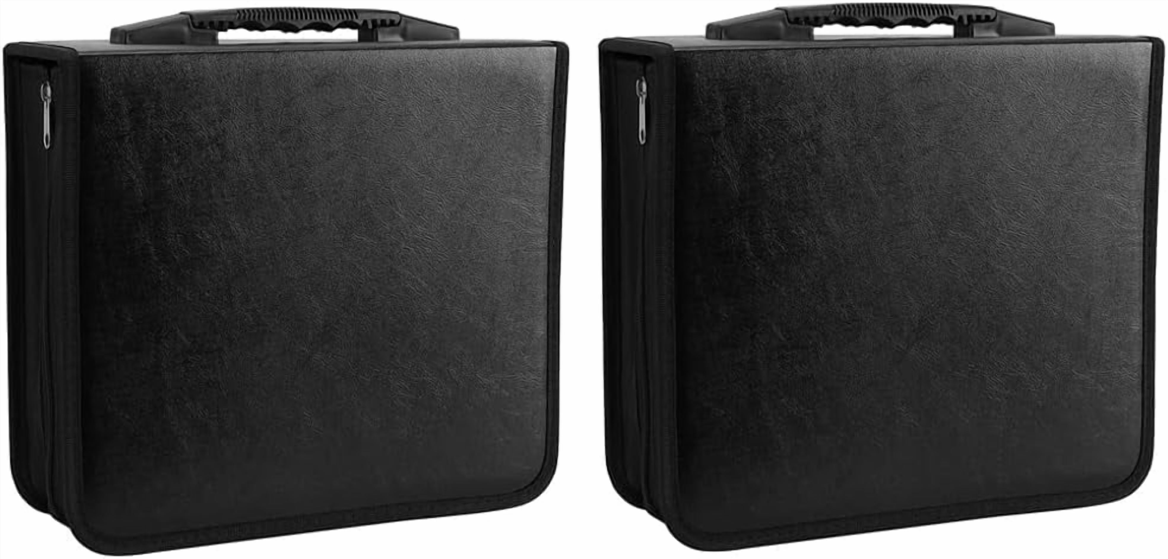 Konelia 2Pack Total 800 Slots PU Leather CD DVD Storage Case Binder ...