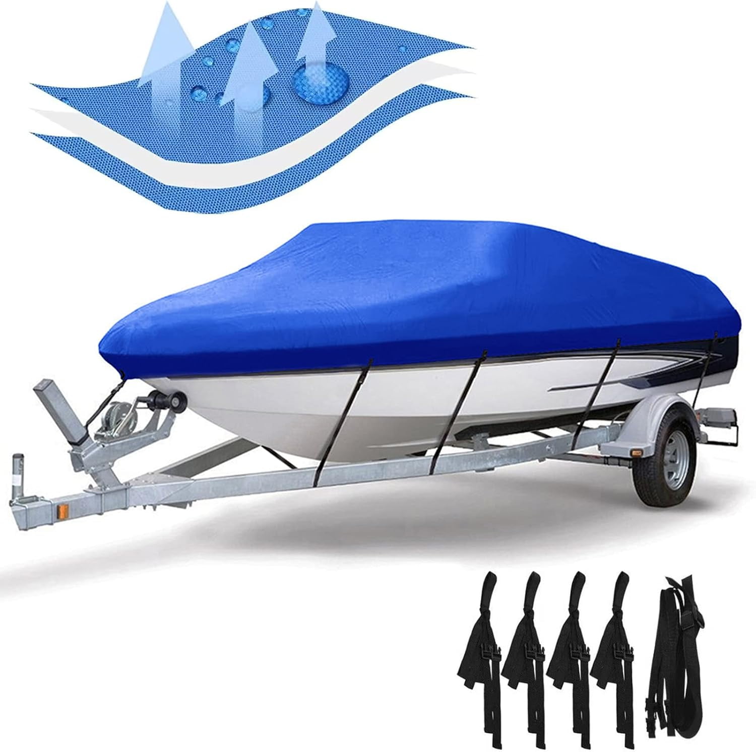 Konelia Boat Covers 11-22FT Marine Grade Waterproof Heavy Duty UV ...