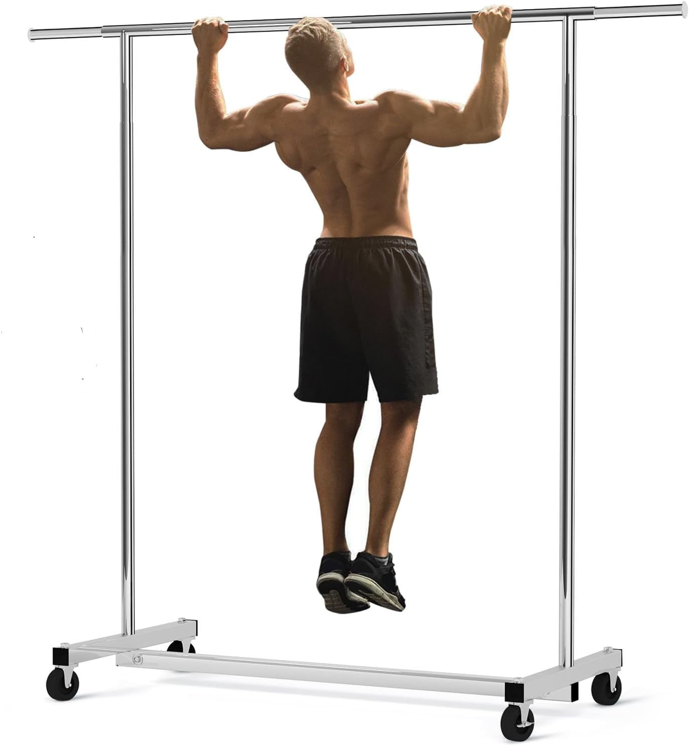 Konelia Garment Rack Heavy Duty Clothes Rack Load 500lbs Collapsible ...