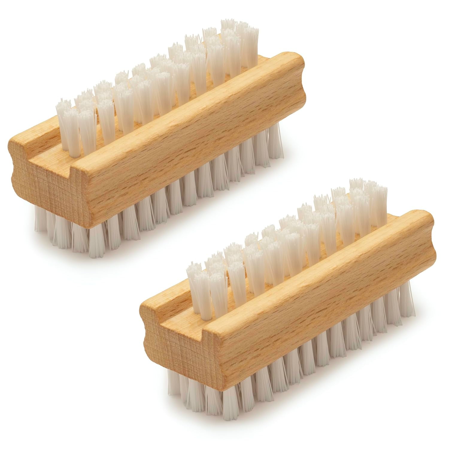 Konex Wooden Cleaning Scrub Brush for Hands Nails and Toes Non Slip ...
