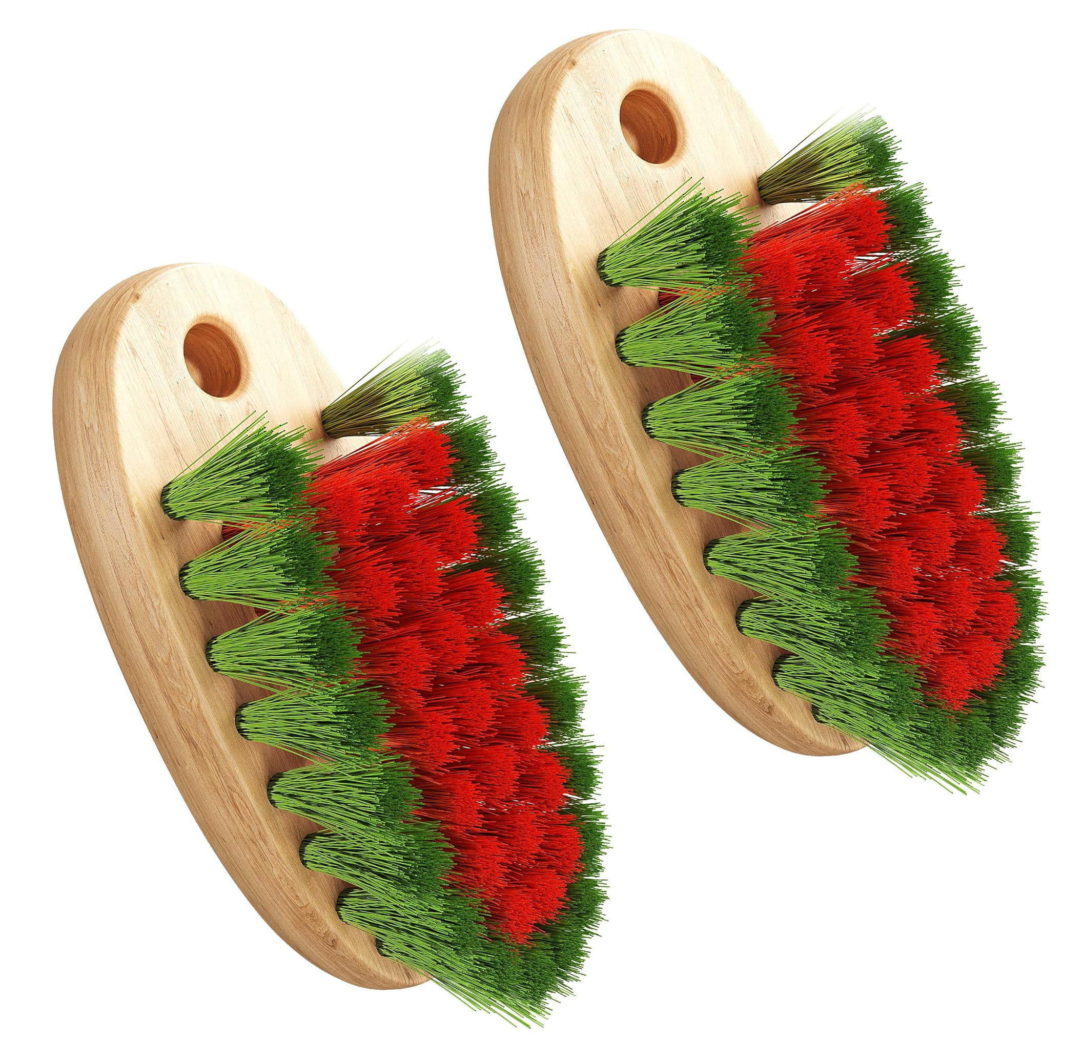 Konex Wooden VegeBrush - Vegetable Brush Scrubber, Produce Brush for ...