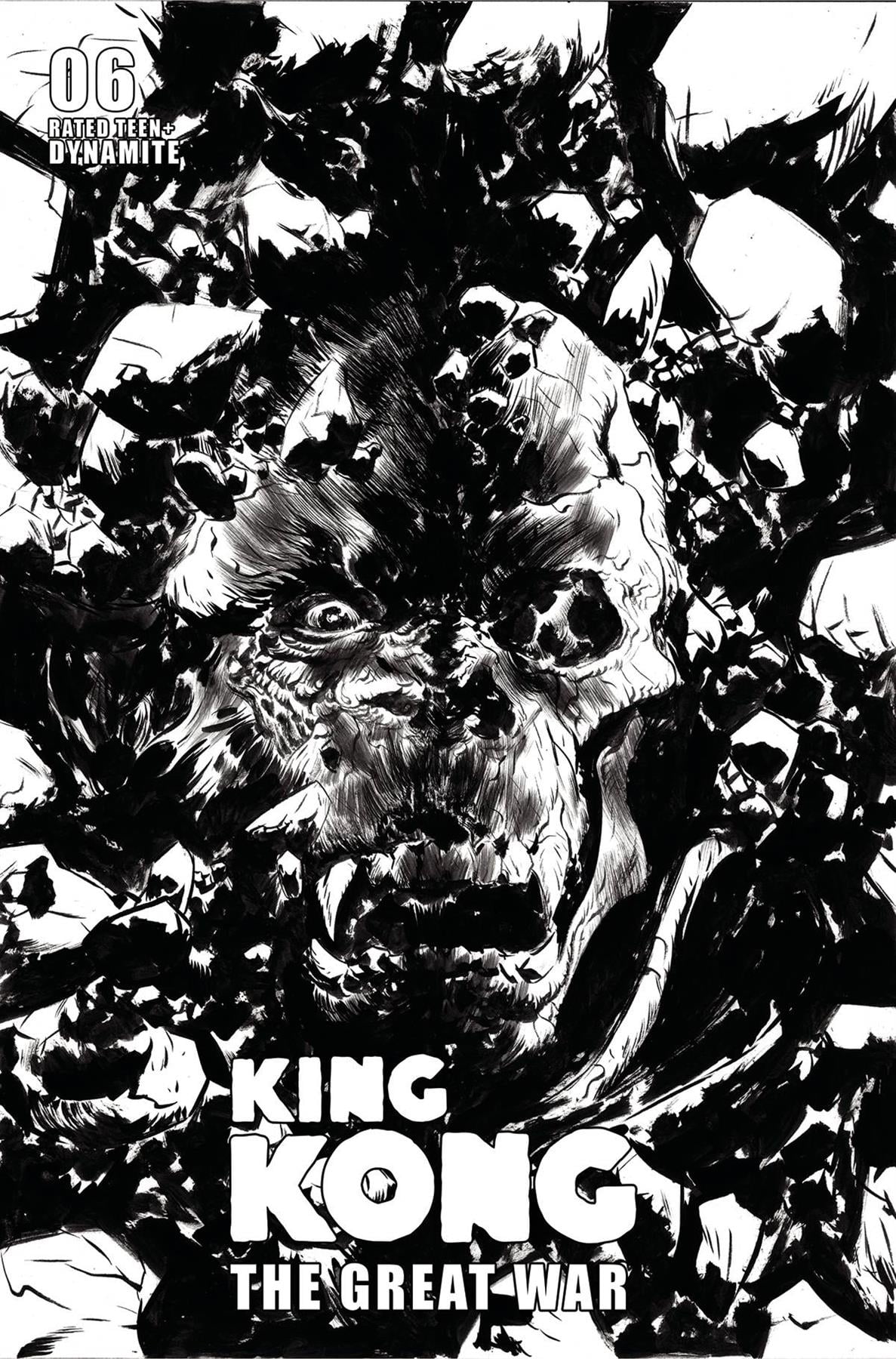 Kong Great War #6 Cvr D 10 Copy Incv Lee Line Art Dynamite Comic Book - Walmart.com