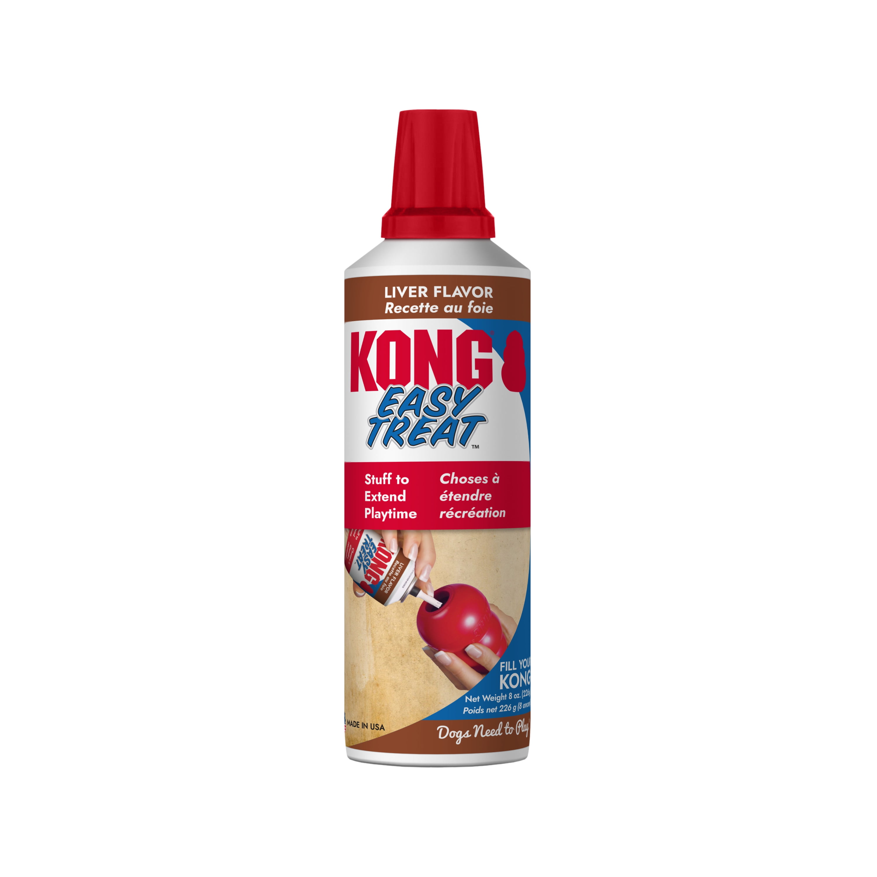 KONG® Stuff' N Easy Treat Easy Nozzle Control Dog Treat, Liver, 8 ...
