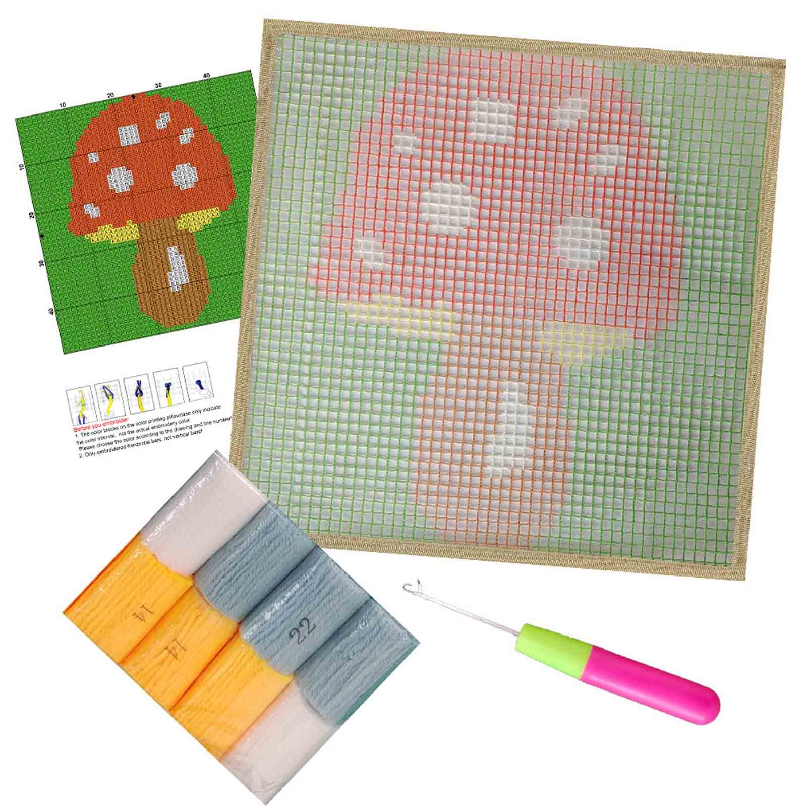 Konghyp Children's Craft Kit – Adult Beginner Carpet Making Kit, Panda ...