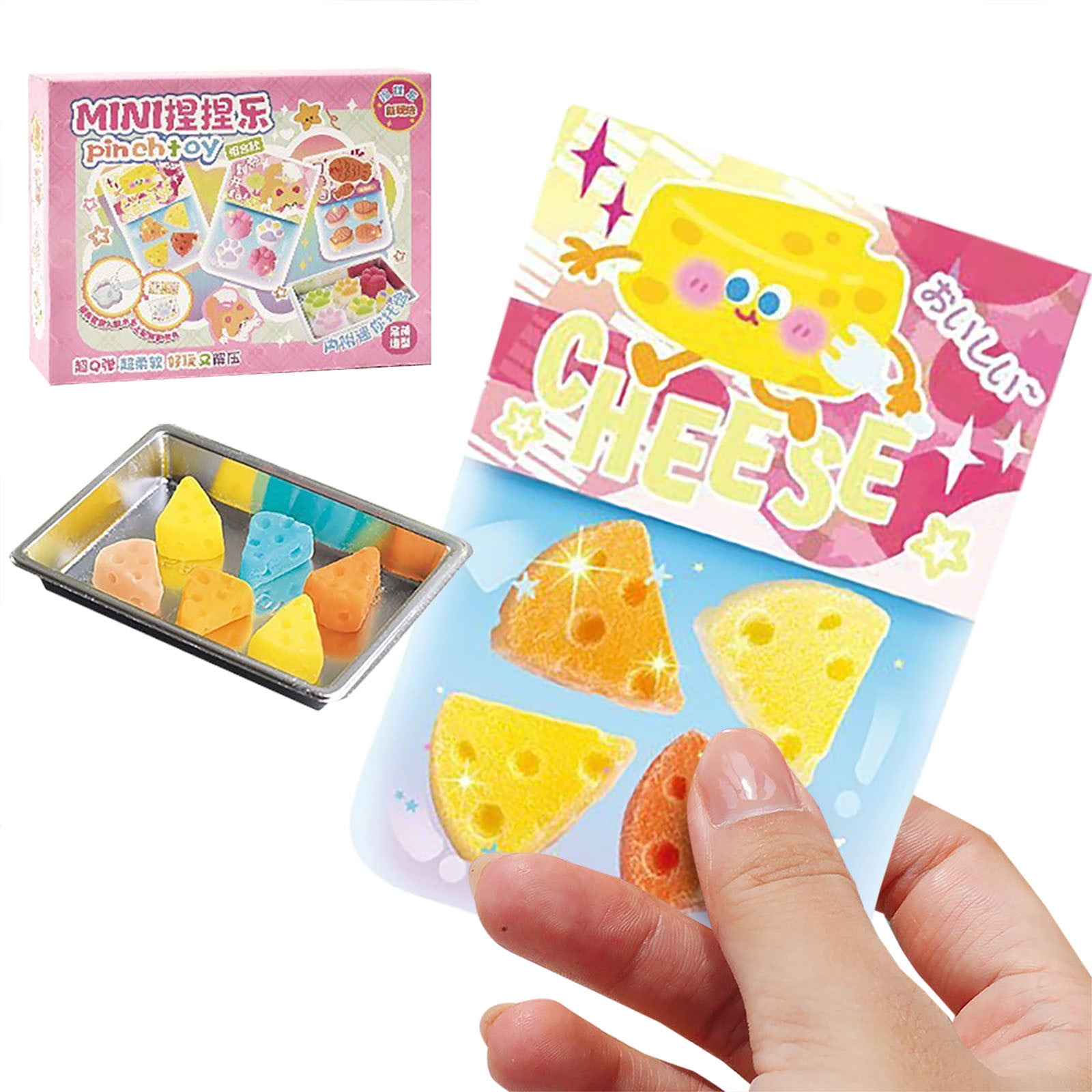 Konghyp Claw Yakitori Cheese Pinch Toy Kit – DIY Stress Relief Toys for ...