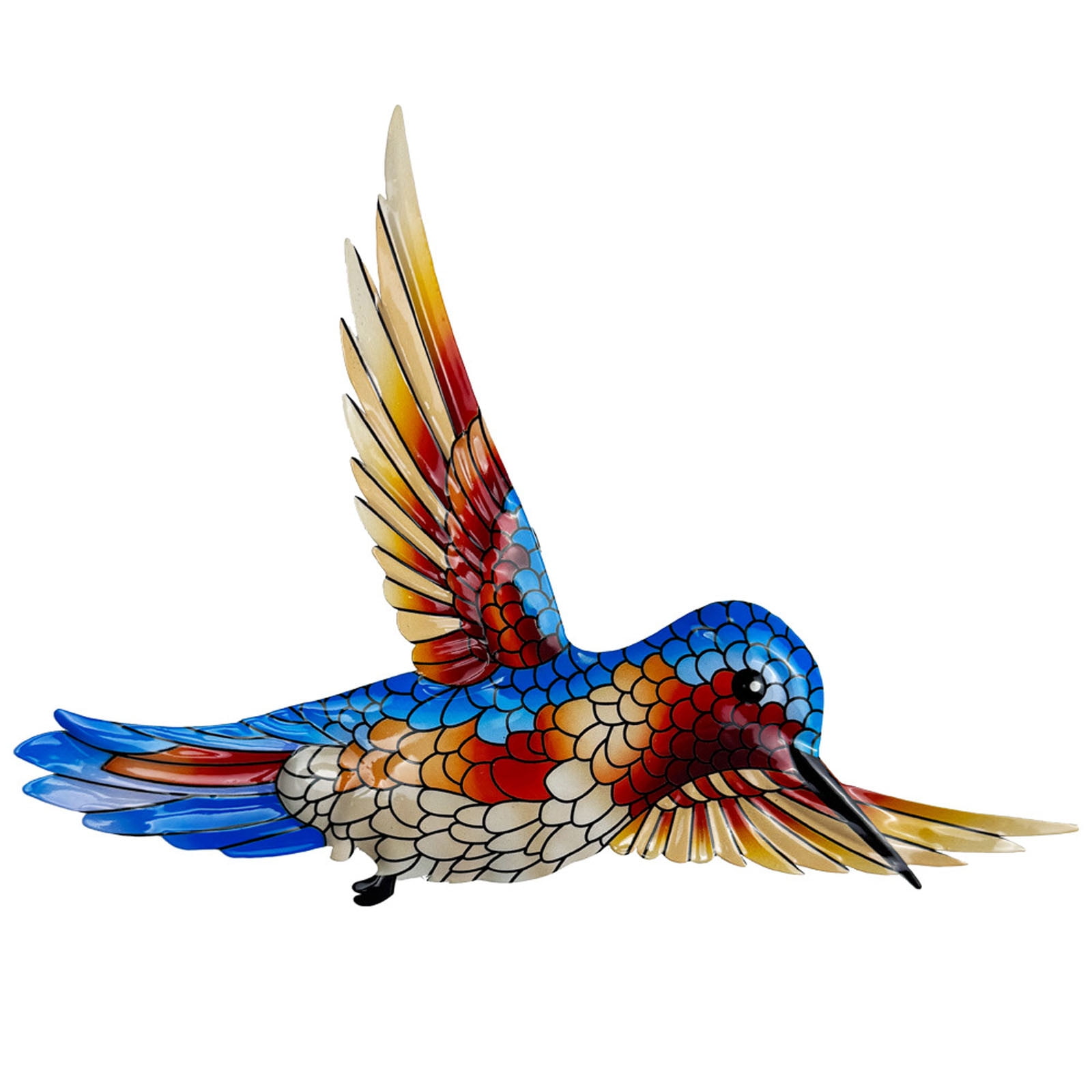 Konghyp Hummingbird Iron Wall Decoration – Metal Craft Pendant for Home and Garden – Elegant ...