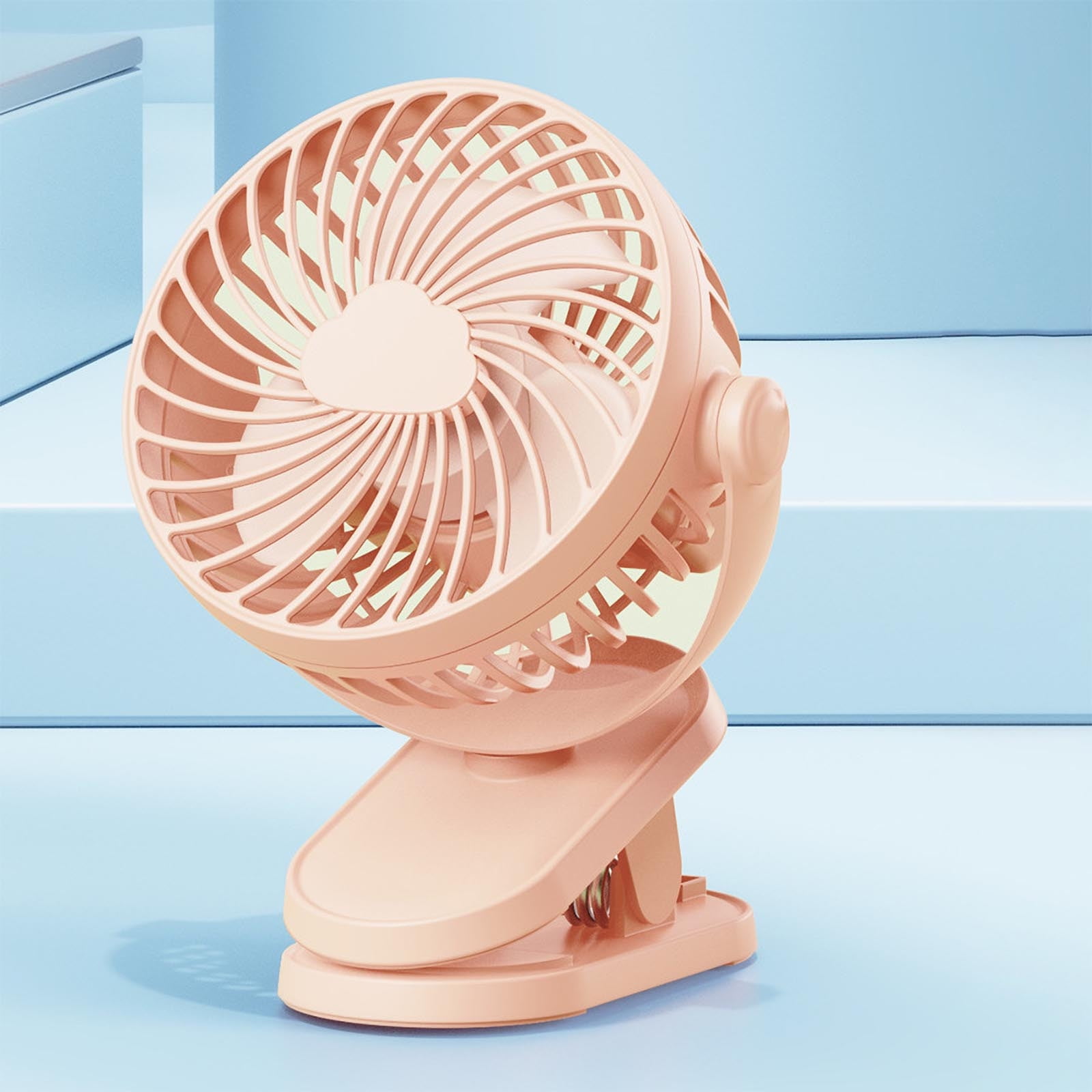 Konghyp Clip On Small Mini Fan, Portable Usb Battery Operated ...