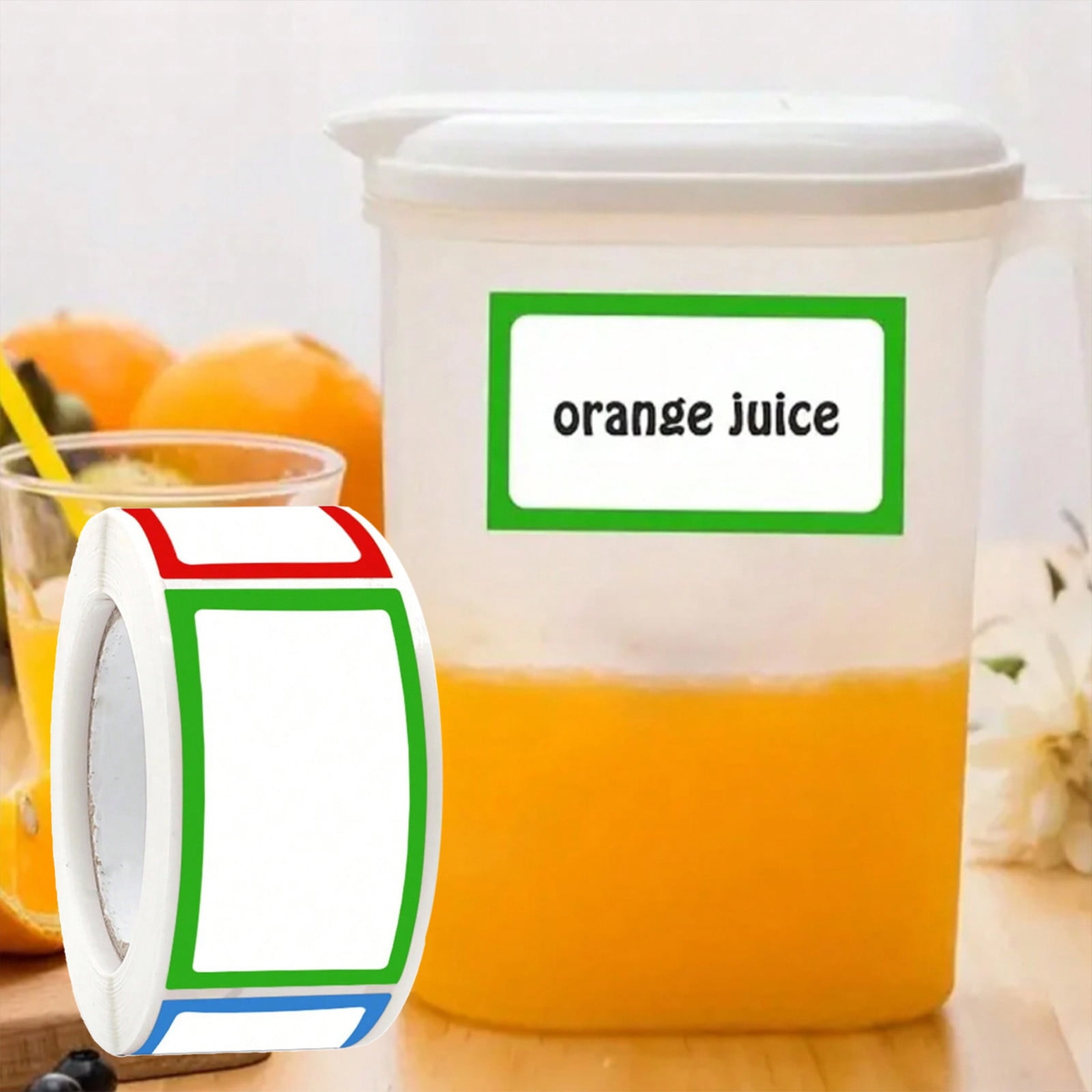 Konghyp Color Border Blank Label Stickers, Self Adhesive Organization ...