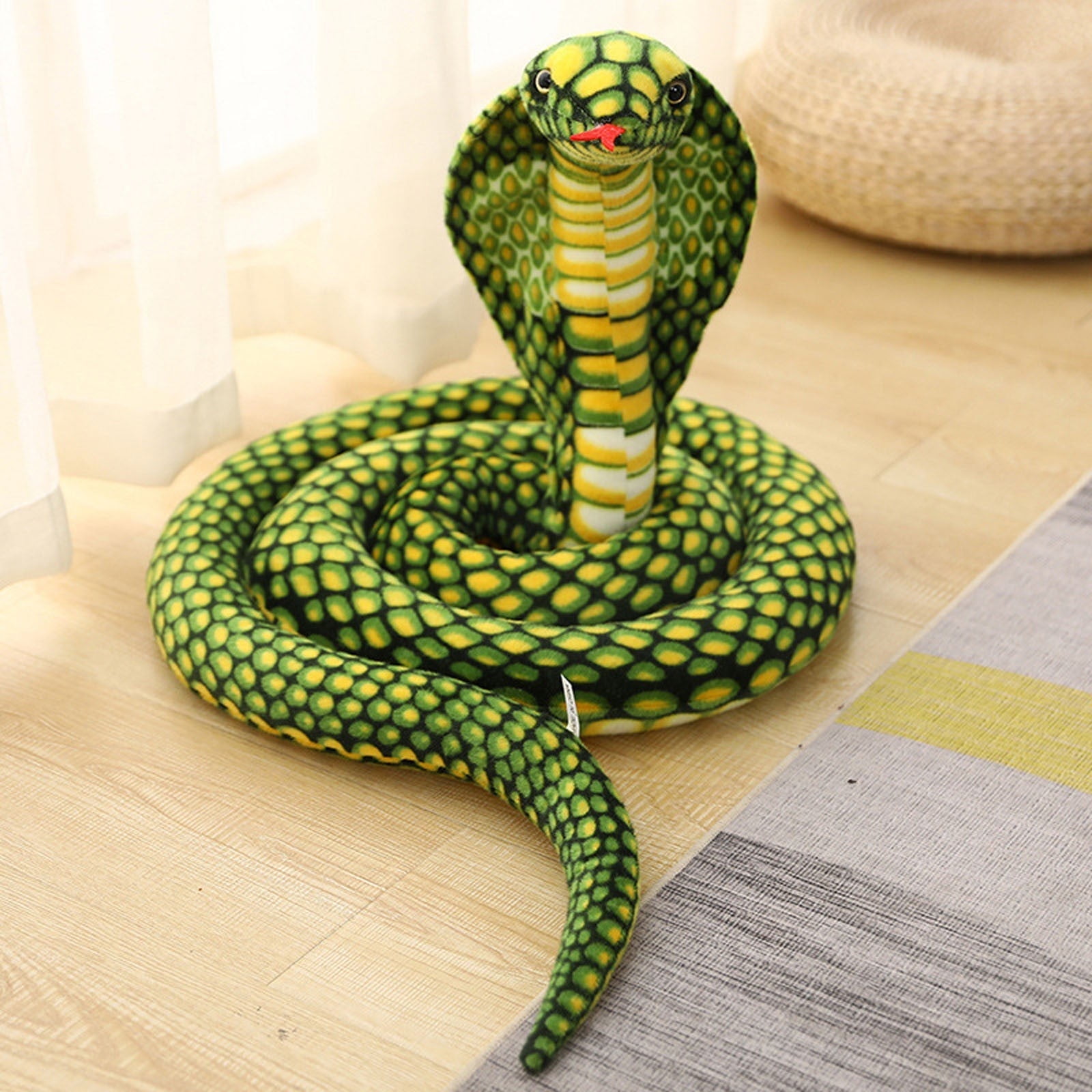 Konghyp Giant Cuddly Snake Toy – 80cm Plush Stuffed Toy – Ideal for ...