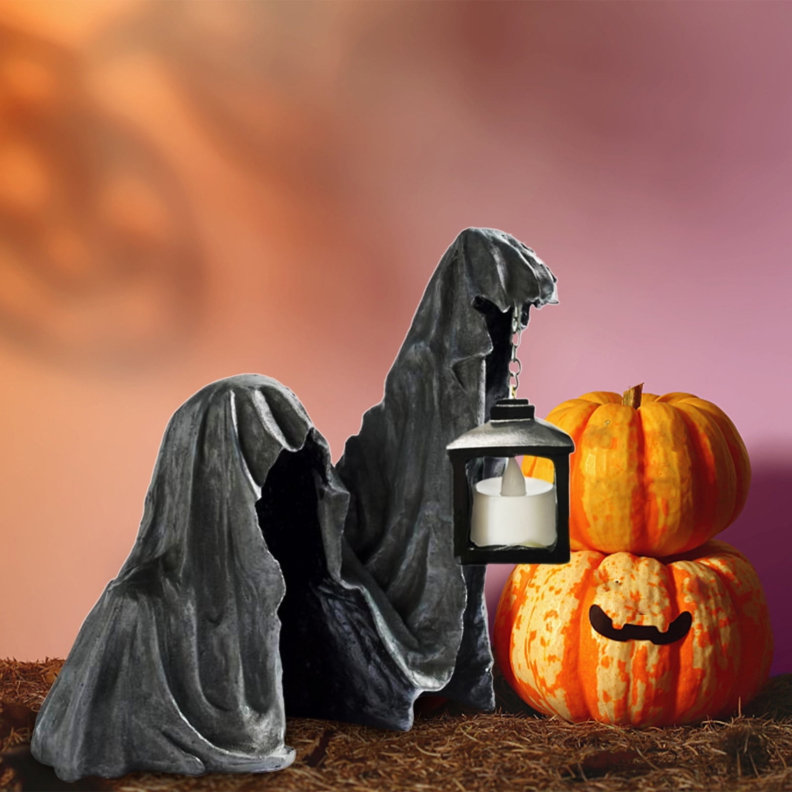 Konghyp Ground Messenger With Lantern - Halloween Garden Decoration ...