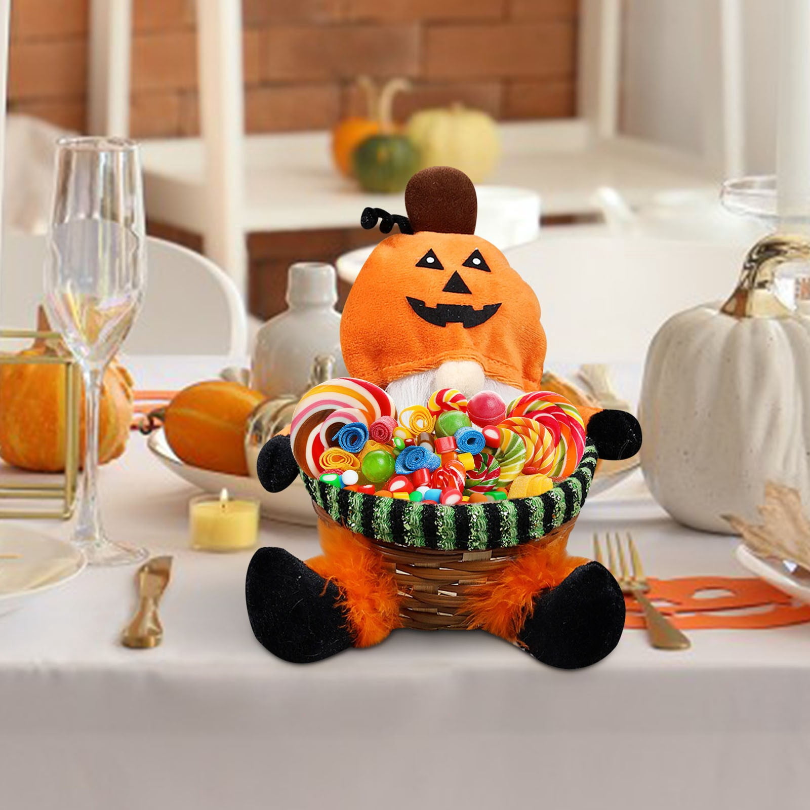 Konghyp Halloween Ornament Without Face Gnome Decoration, Unique ...