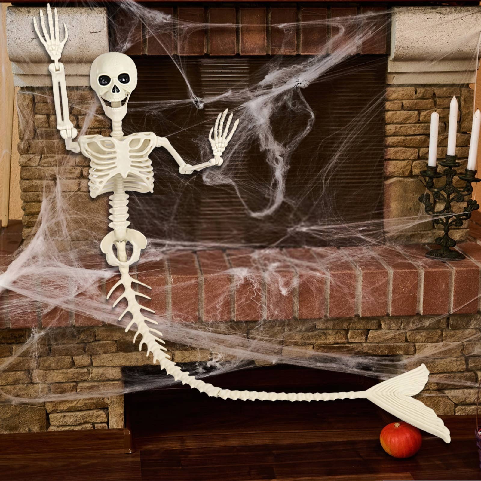 Konghyp Halloween Skeleton Life Size Posable Joints Skeletons ...