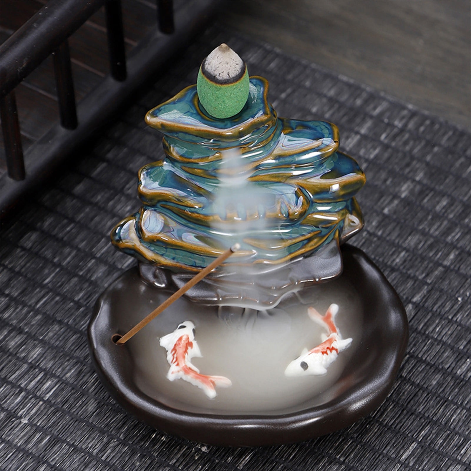 Konghyp Incense Waterfalls – Backflow Incense Cones, Aromatherapy Metal ...