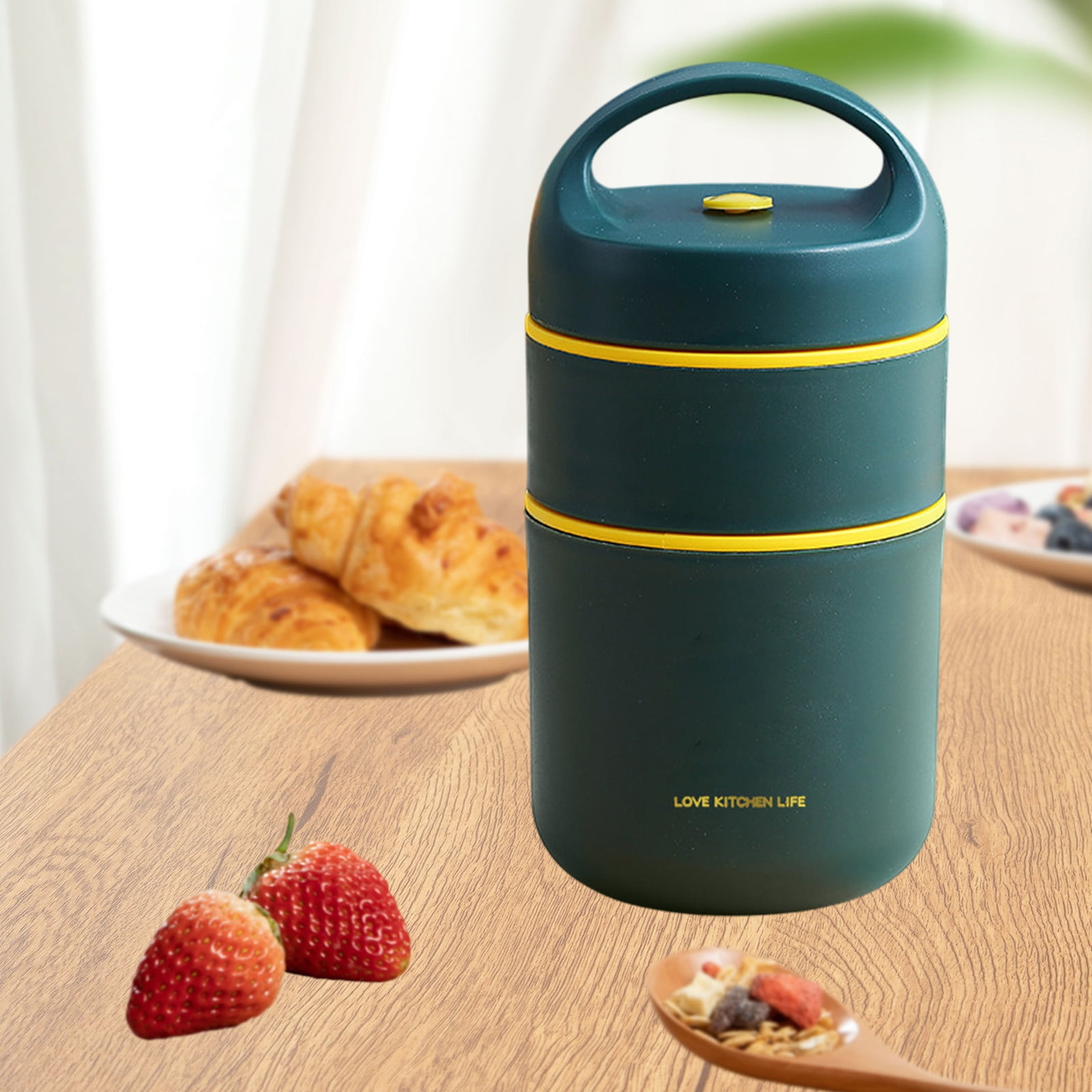 Konghyp Insulated Food Container - 680ml Stainless Steel Lunch Thermos ...