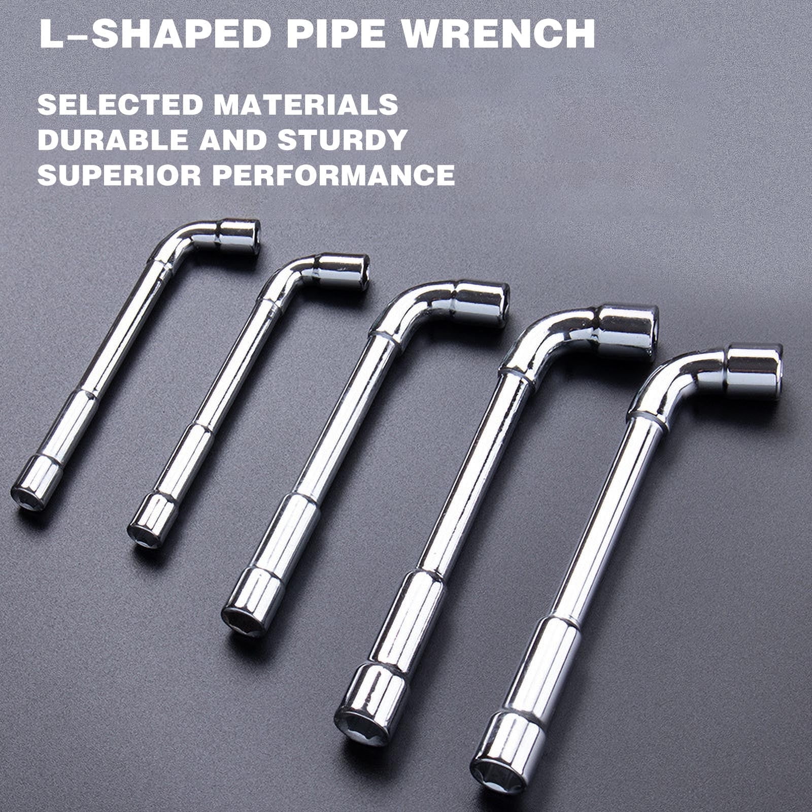 Konghyp L Shaped Angled Hex Socket Wrench Set - Plated Metric Hex ...