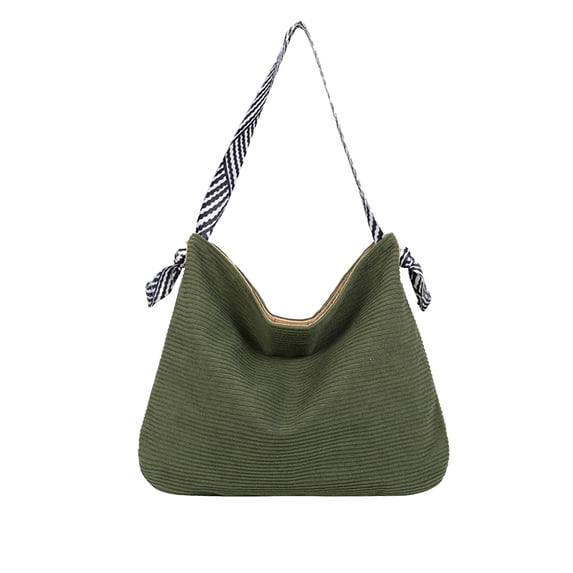 Konghyp Large Capacity Shoulder Bag, Versatile Velvet Tote, Stylish ...