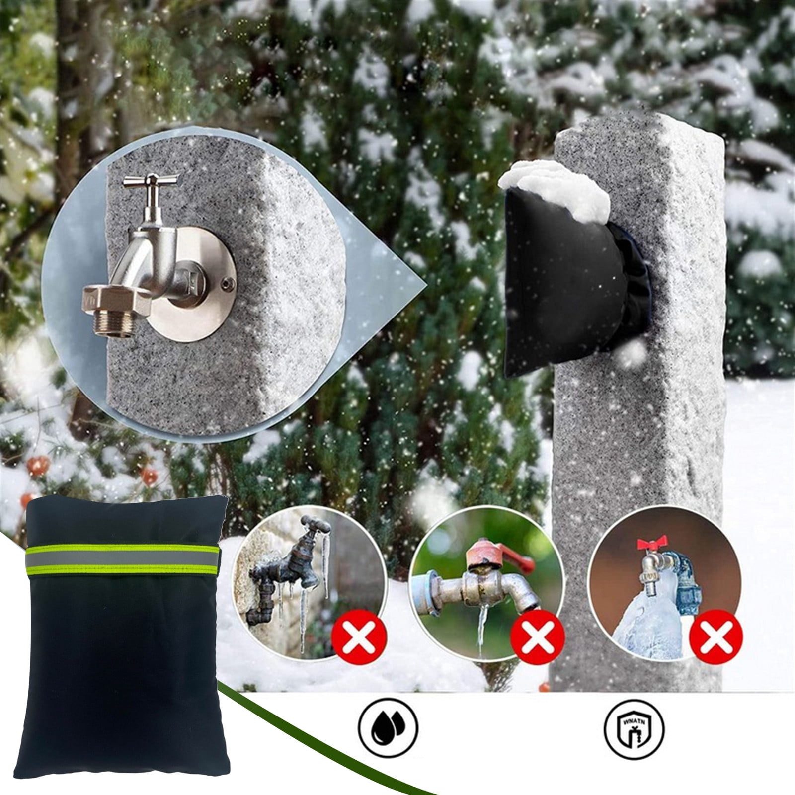 Konghyp Outdoor Winter Faucet Protection Cover – Insulation Water Pipe ...