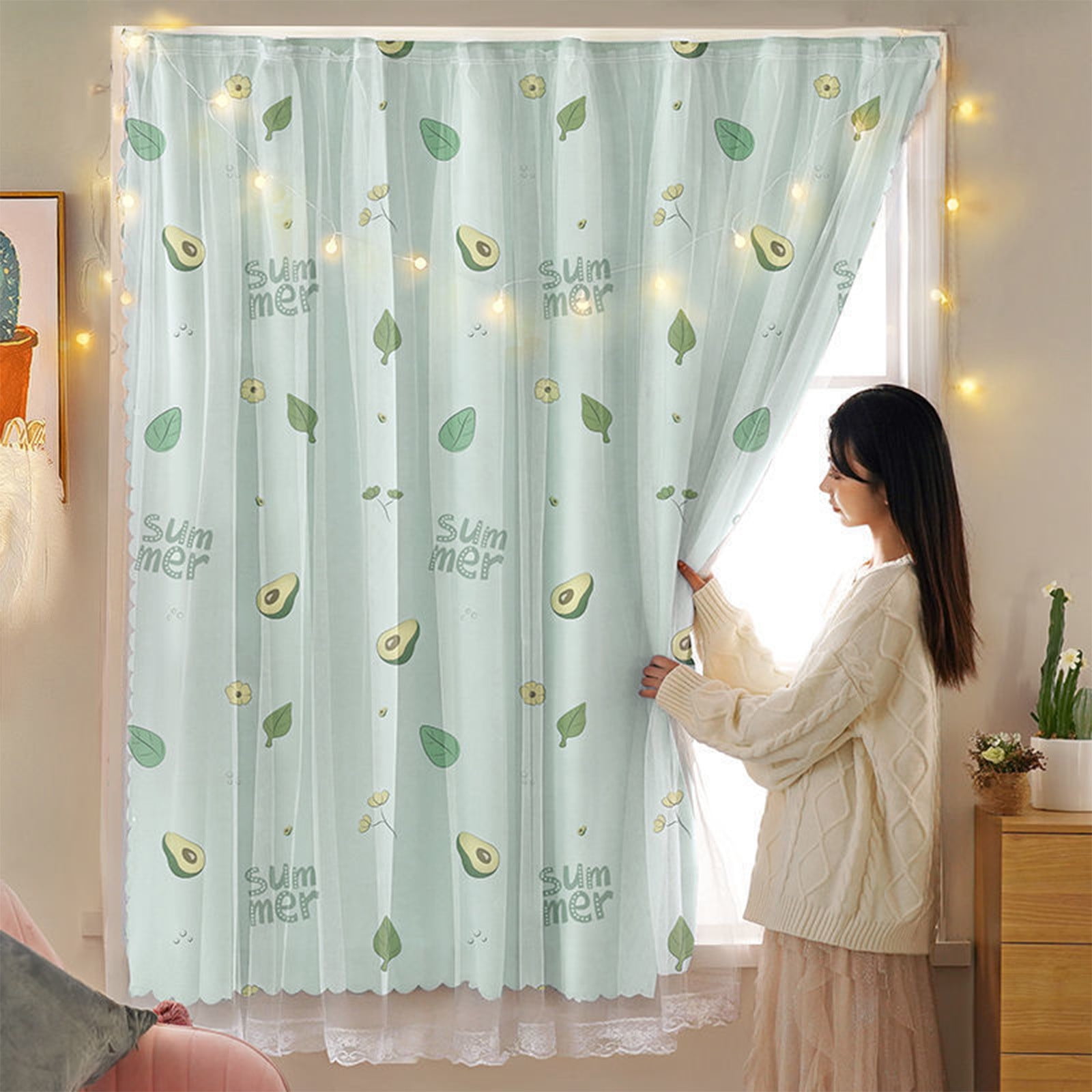 Konghyp Quick-Install Self-Adhesive Curtains – No Drilling Needed ...