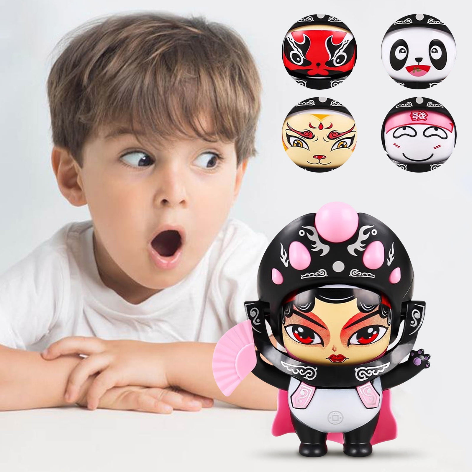 Konghyp Sichuan Opera Face Changing Doll – Decorative Face Doll with Five Variable Faces; Unique ...