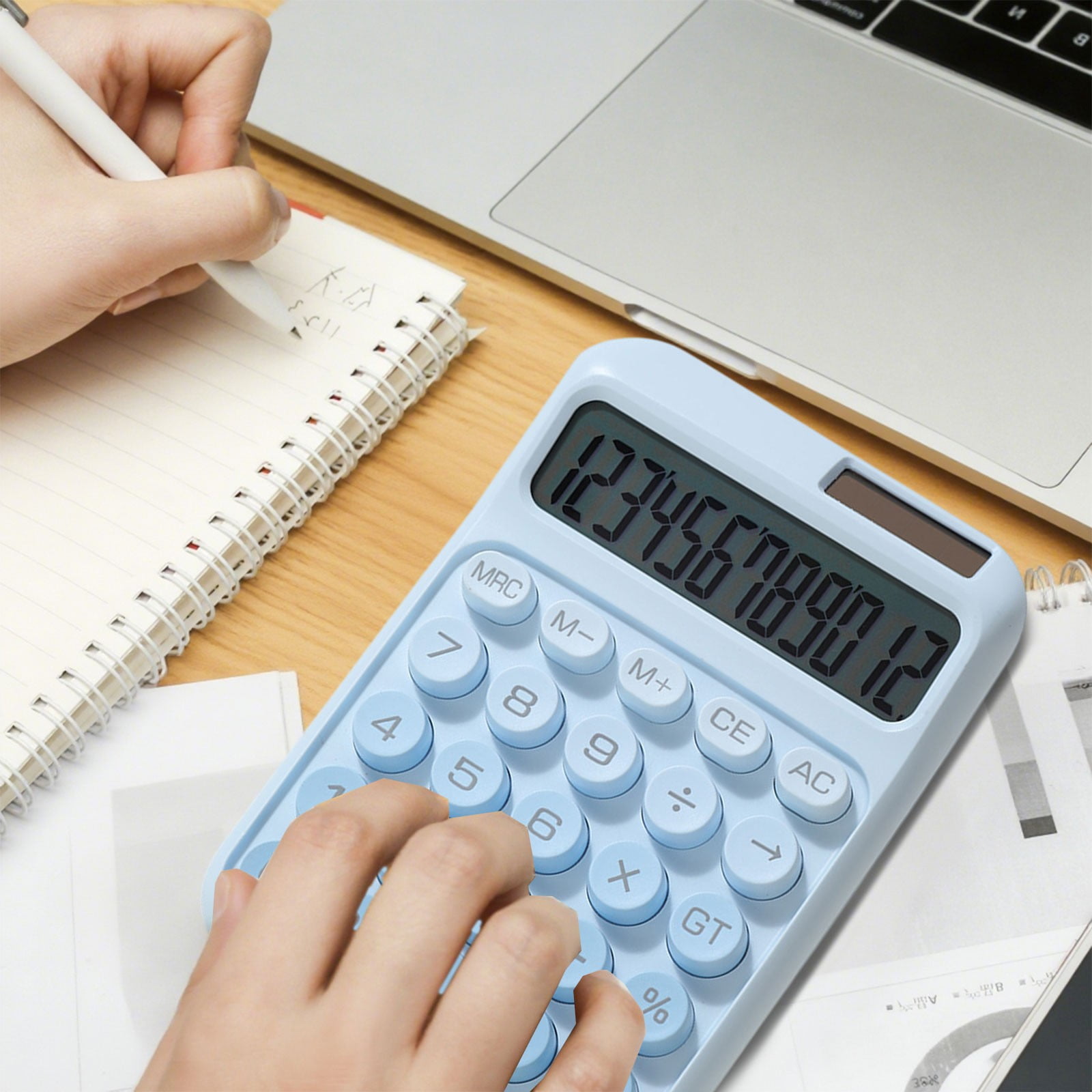 Konghyp Solar Powered Calculator, Mechanical Keyboard, Portable Office ...