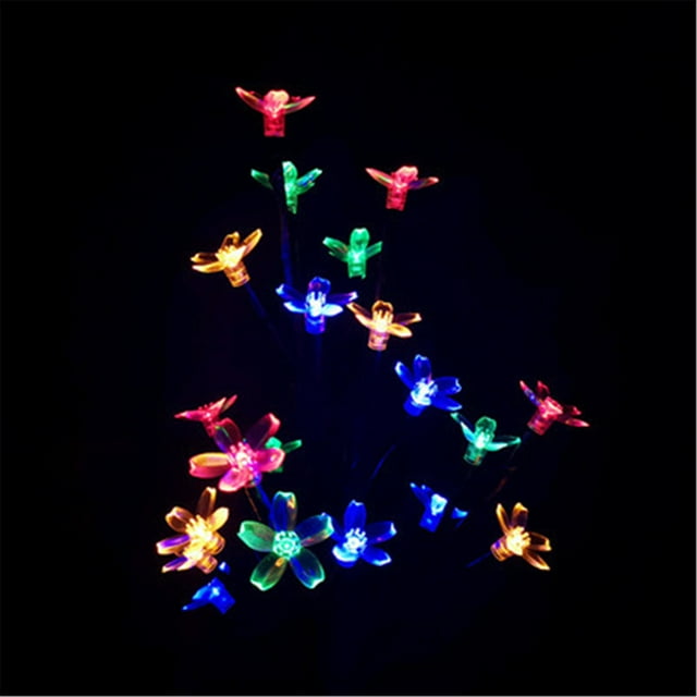 Konghyp Solar Powered LED Peach Blossom Light – Outdoor Courtyard ...