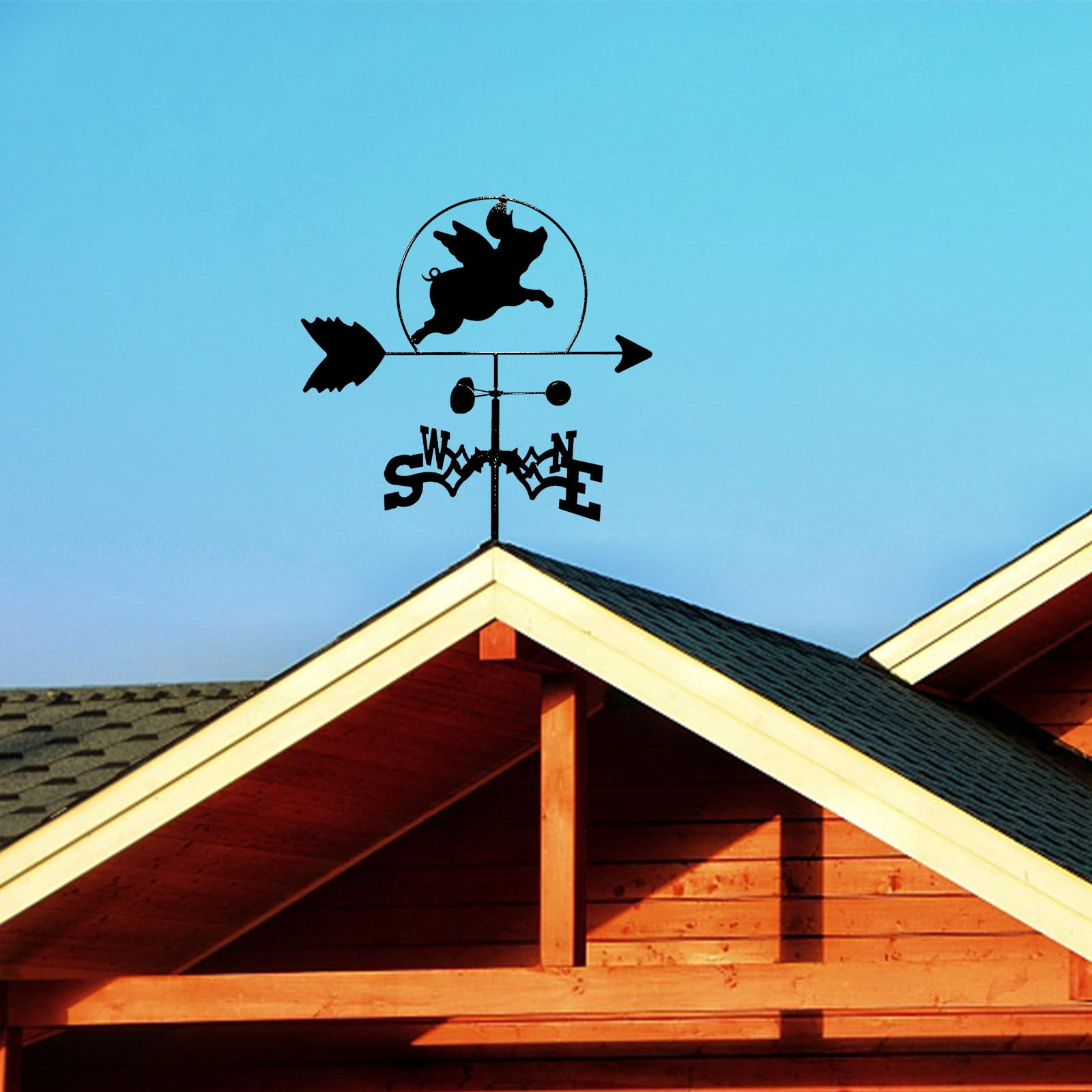 Konghyp Stainless Steel Pig Wind Vane – Spray Painted Iron Wind Vane ...