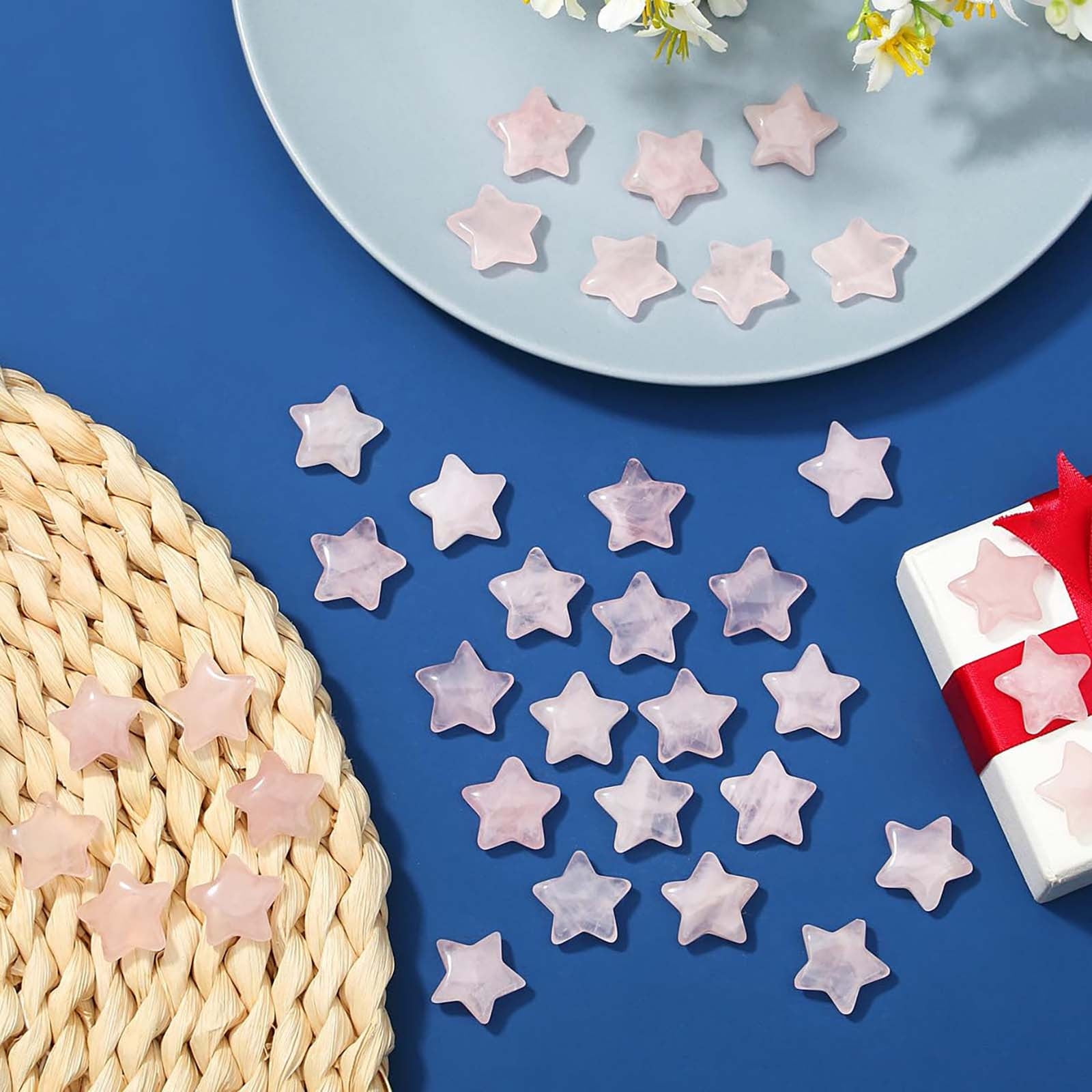 Konghyp Star Crystals Set – 20 Pc Blue Sodalite Stones Natural ...