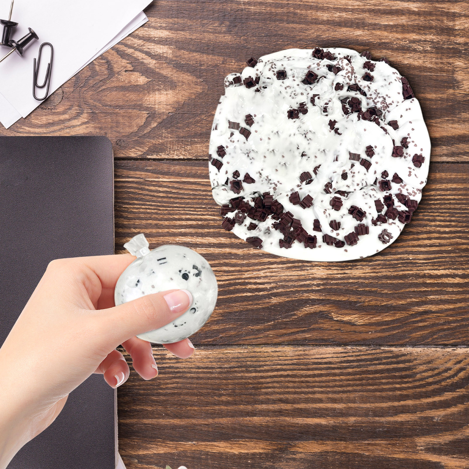 Konghyp Stress Reducing Toys – Ball Simulation Food Gadgets, Sensory ...