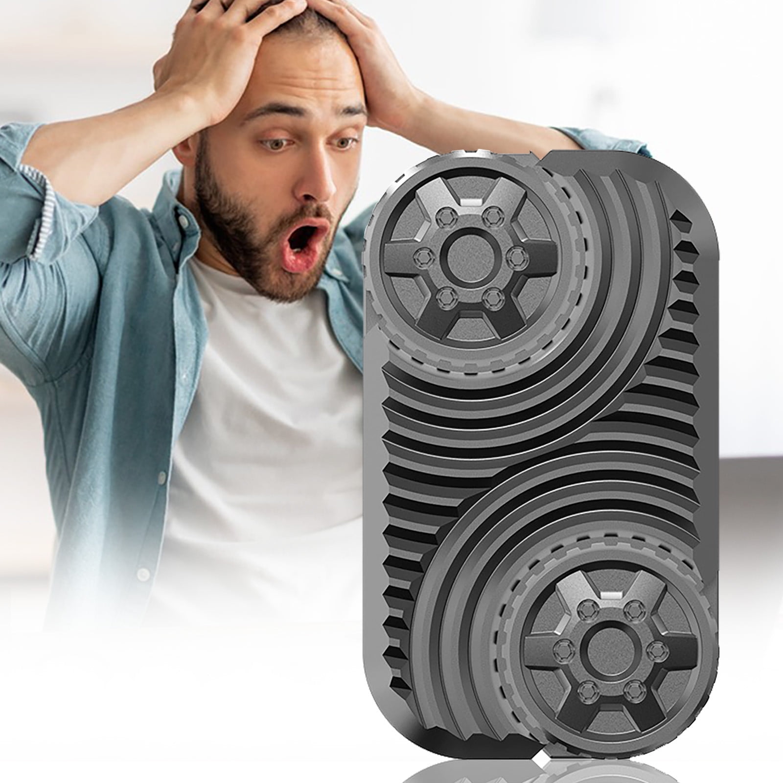 Konghyp Wheel Rolling Push Card – Stress Relief Palm Toy, Cool Infinite ...