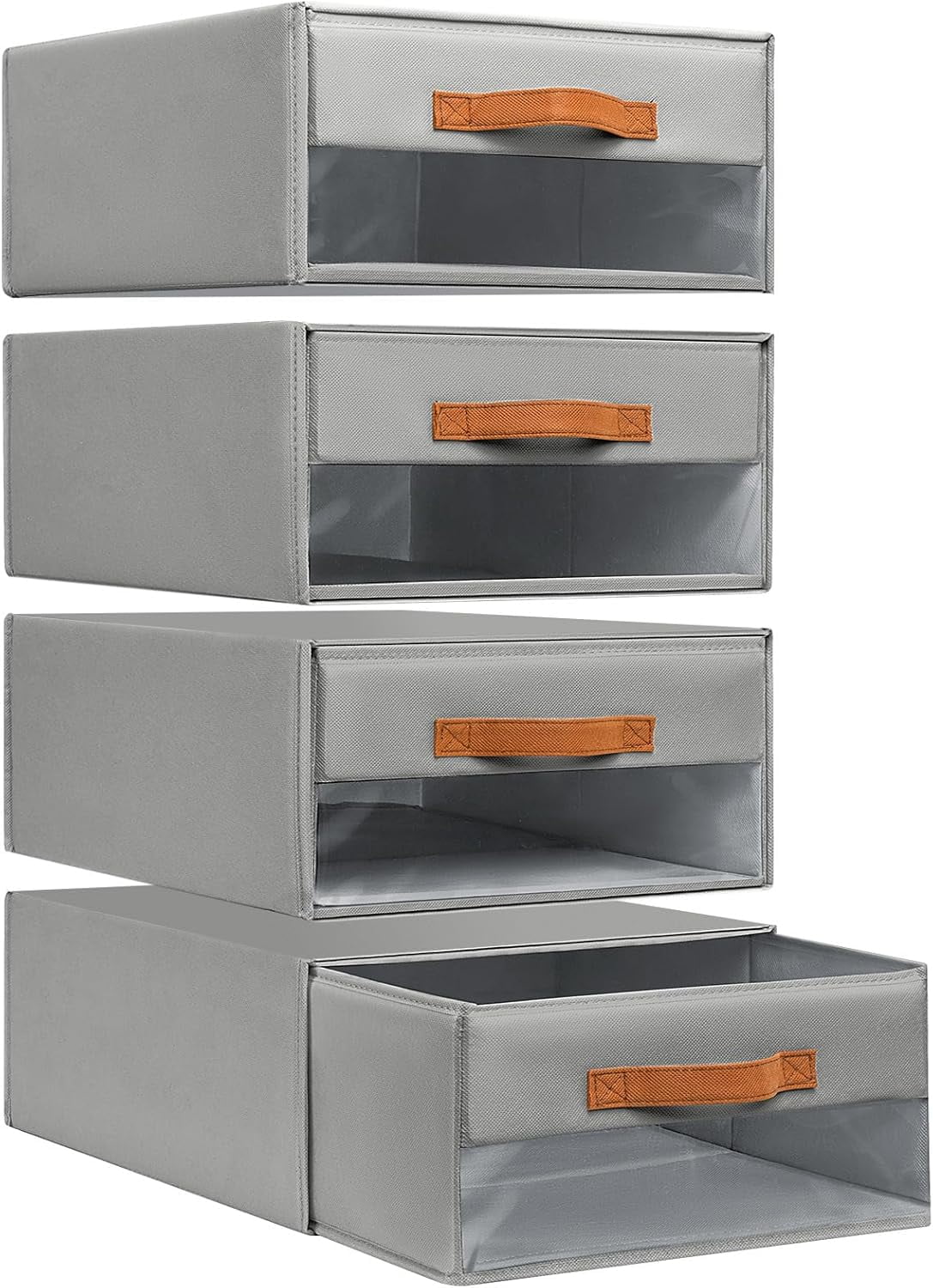 Kongque Closet Organizers and Storage - Fabric Bins with Drawers for ...