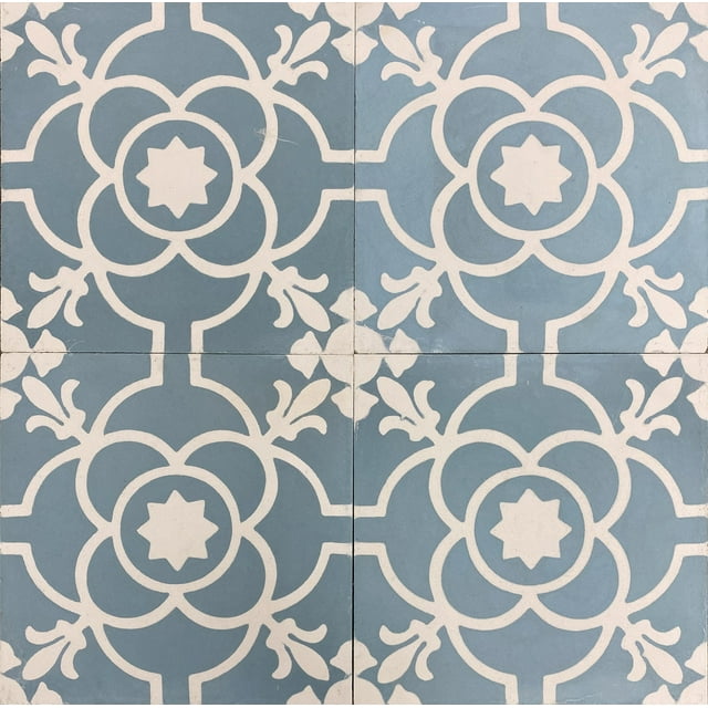 Koni Cement Tile Series KCT 11 Regular 8 in X 8 in Handmade Cement Tile (7.11 sq ft/Box ...