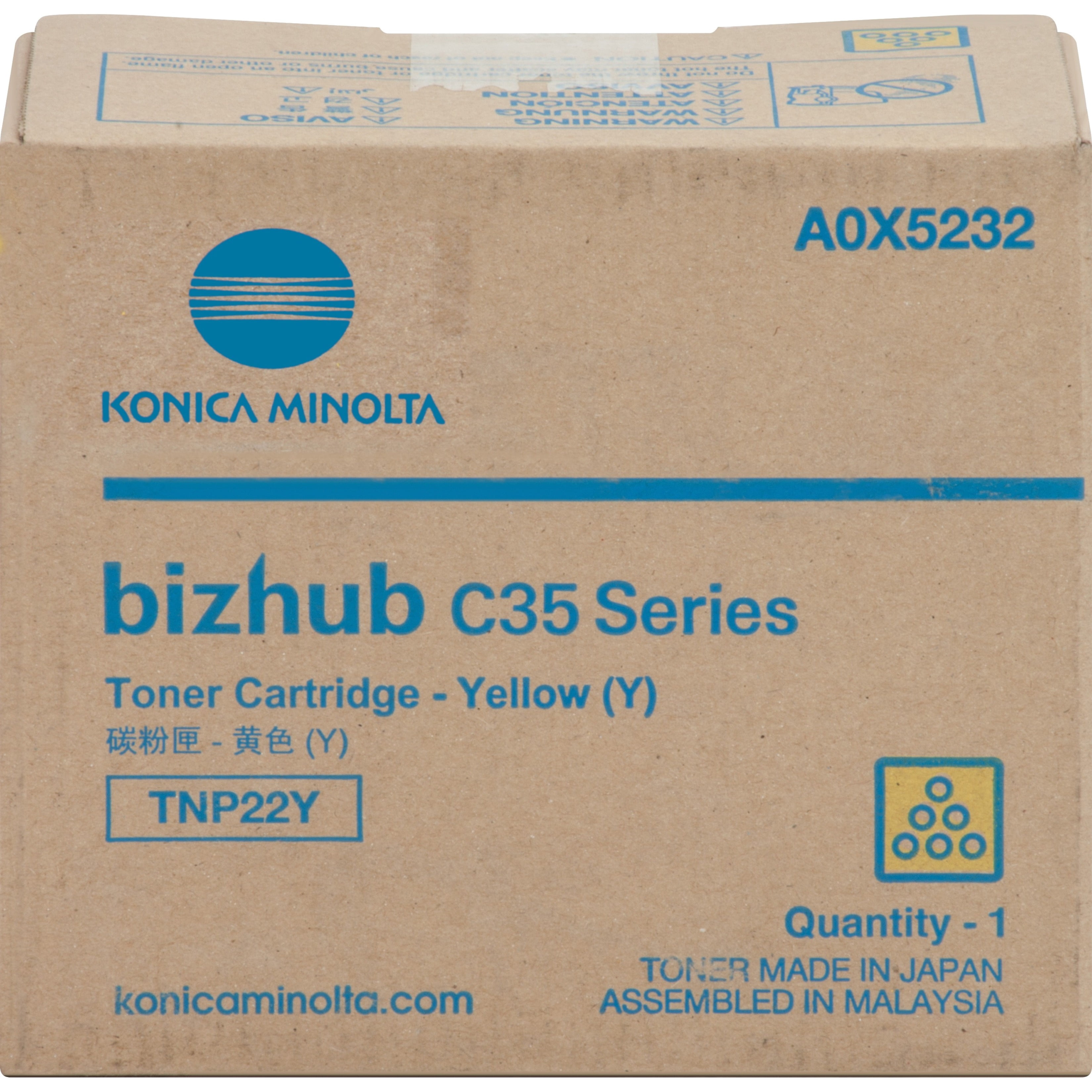 Konica Minolta, KNMA0X5232, Bizhub C35/C35P Toner Cartridge, 1 Each ...