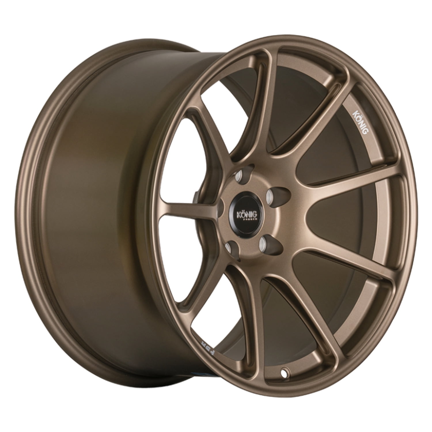Konig Forged F5R 18x8.5 5x114.3 ET35 Satin Bronze Wheel (Knurled Bead ...