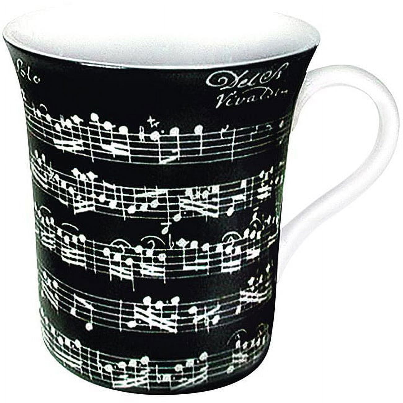 Konitz Vivaldi Libretto Black Mugs (Set of 4) - Walmart.com