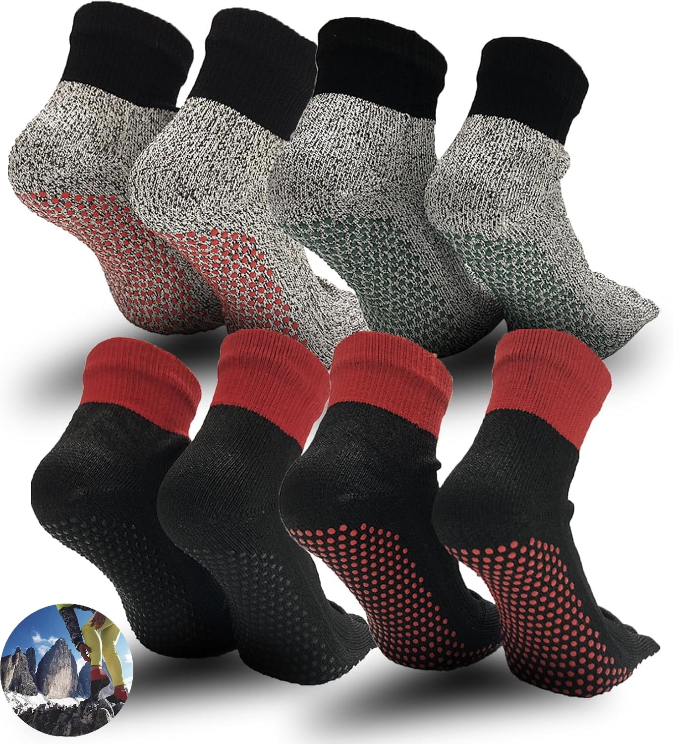 Konjoun Super Socks Grounding, Konjoun Barefoot Socks Men, One Size Fits All, Separate Your Toes ...