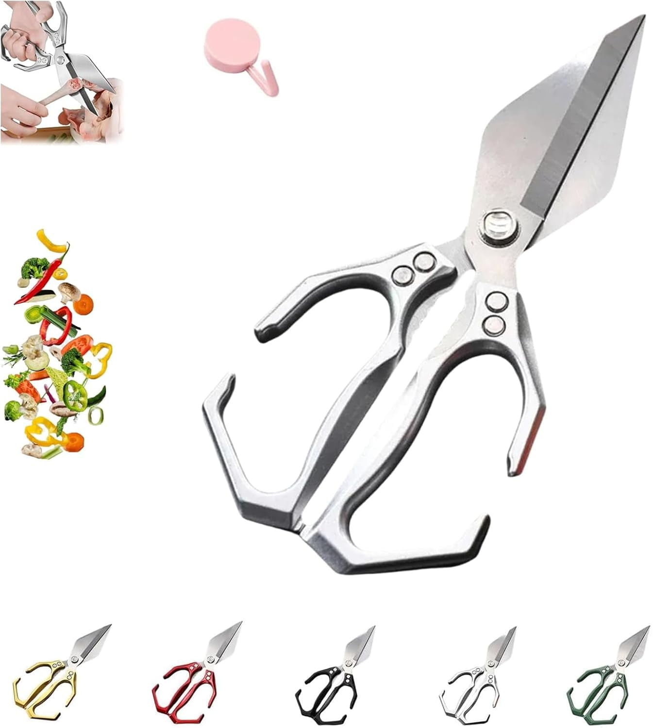 Konluka Kitchen Scissors, 2026 New Multifunctional Heavy-Duty Kitchen ...