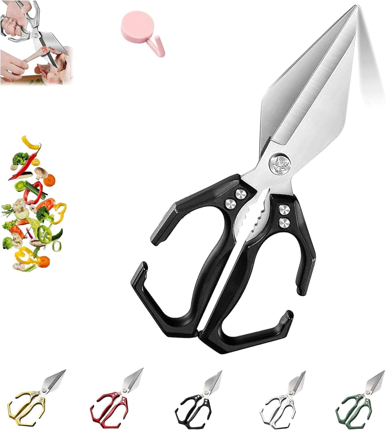Konluka Kitchen Scissors, 2026 New Multifunctional Heavy-Duty Kitchen ...
