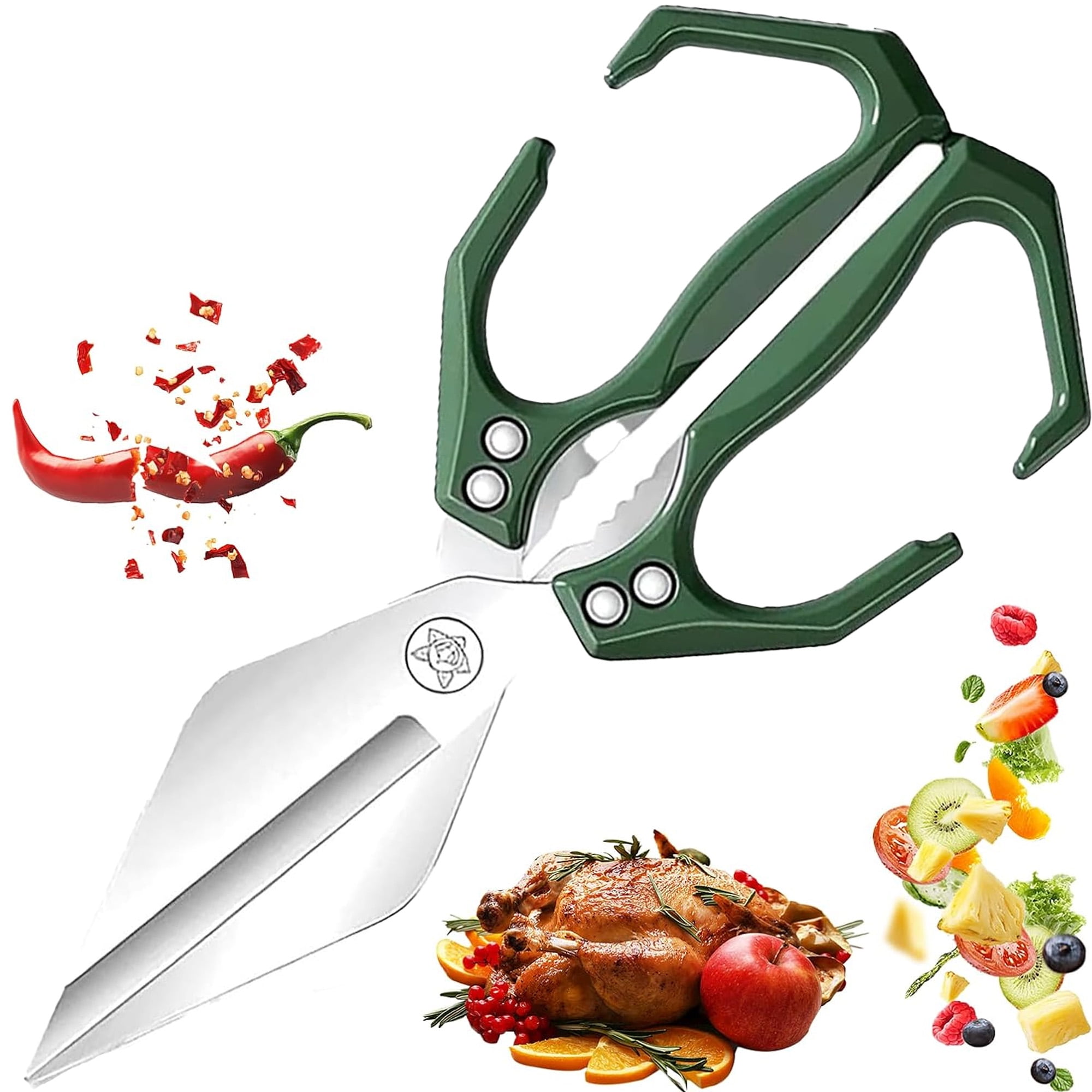 Konluka Kitchen Scissors, Multifunctional Heavy-Duty Scissors for ...