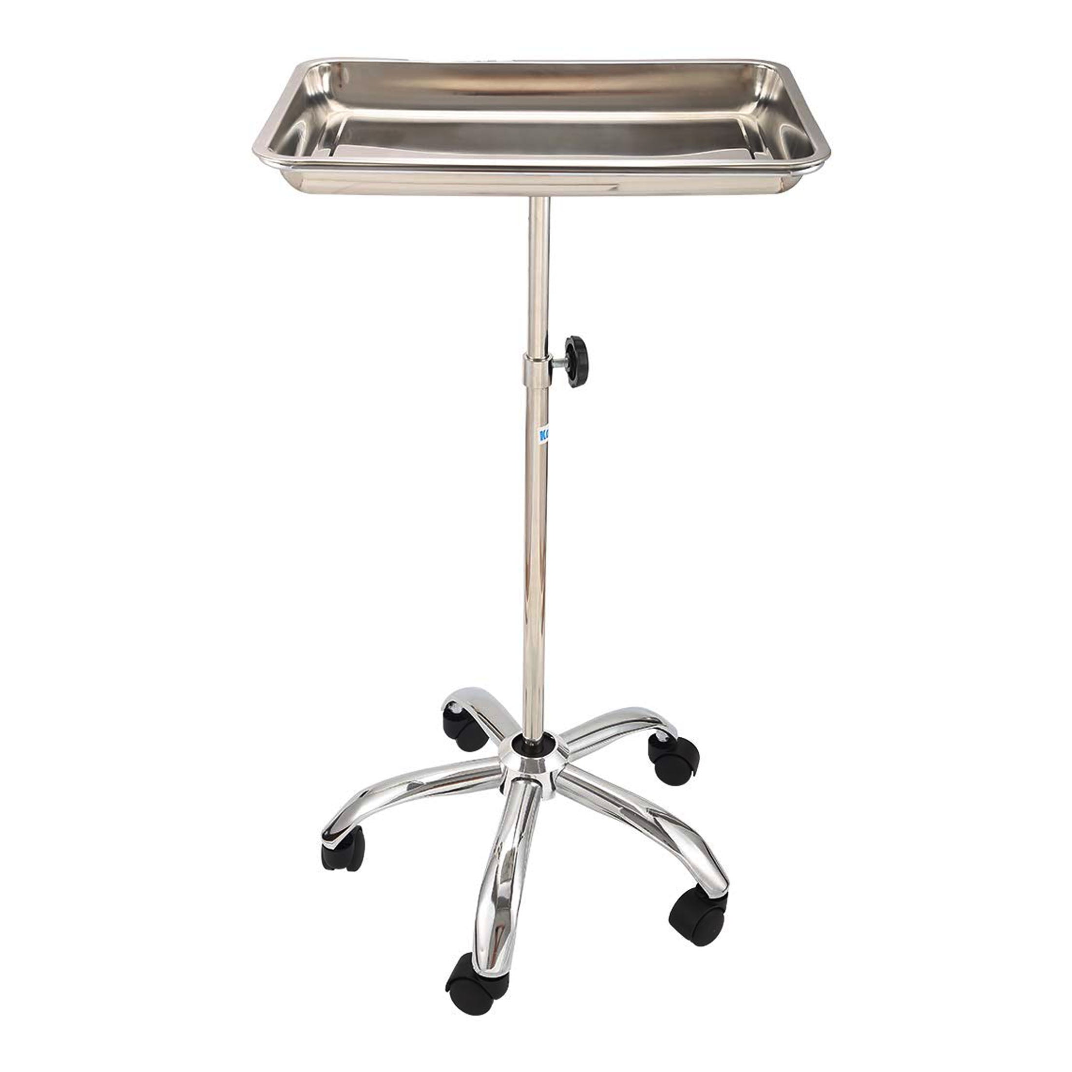 Konmee Mayo Stand Salon Tray Lab Cart with Mobile 5 Caster Base with ...