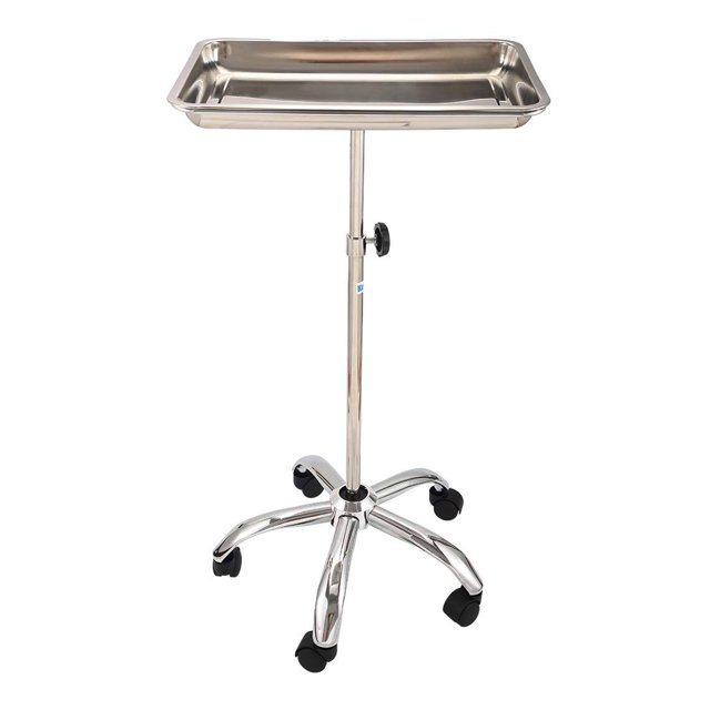Konmee Mayo Stand Salon Tray Lab Cart with Mobile 5 Caster Base with ...