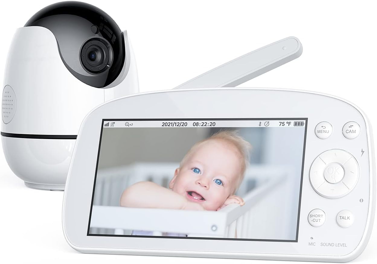 Konnek Stein Baby Video Monitor, Baby Monitor with Camera and Audio ...