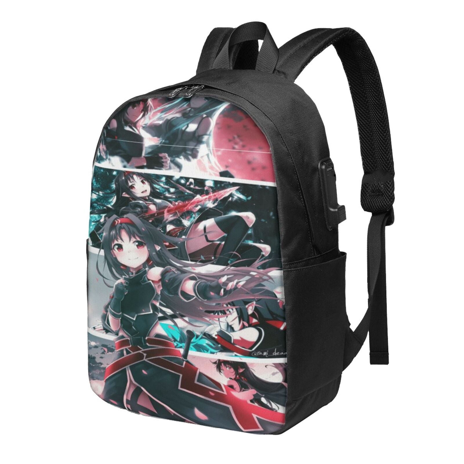 Konno Yuuki Anime Backpack 3D Printed Travel Bags - Walmart.com