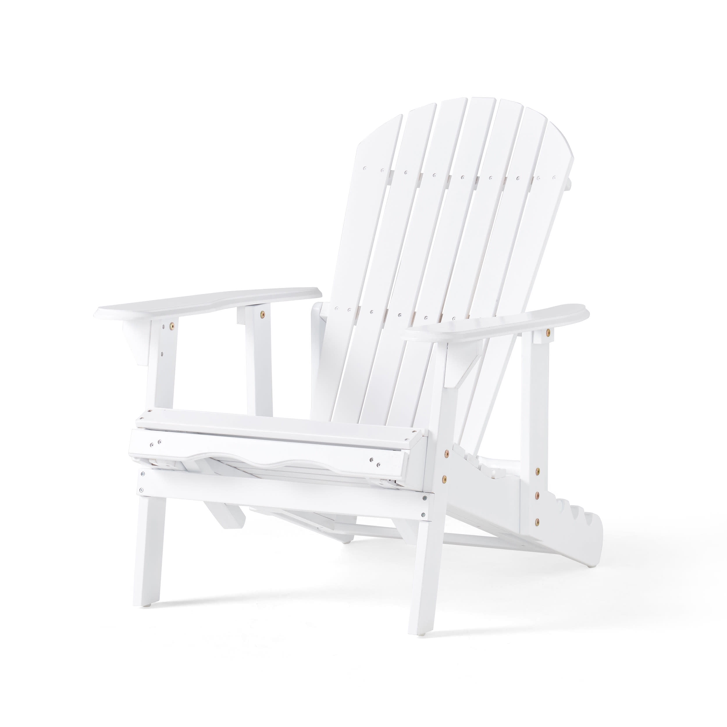 Kono Outdoor Acacia Wood Reclining Adirondack Chair with Footrest ...