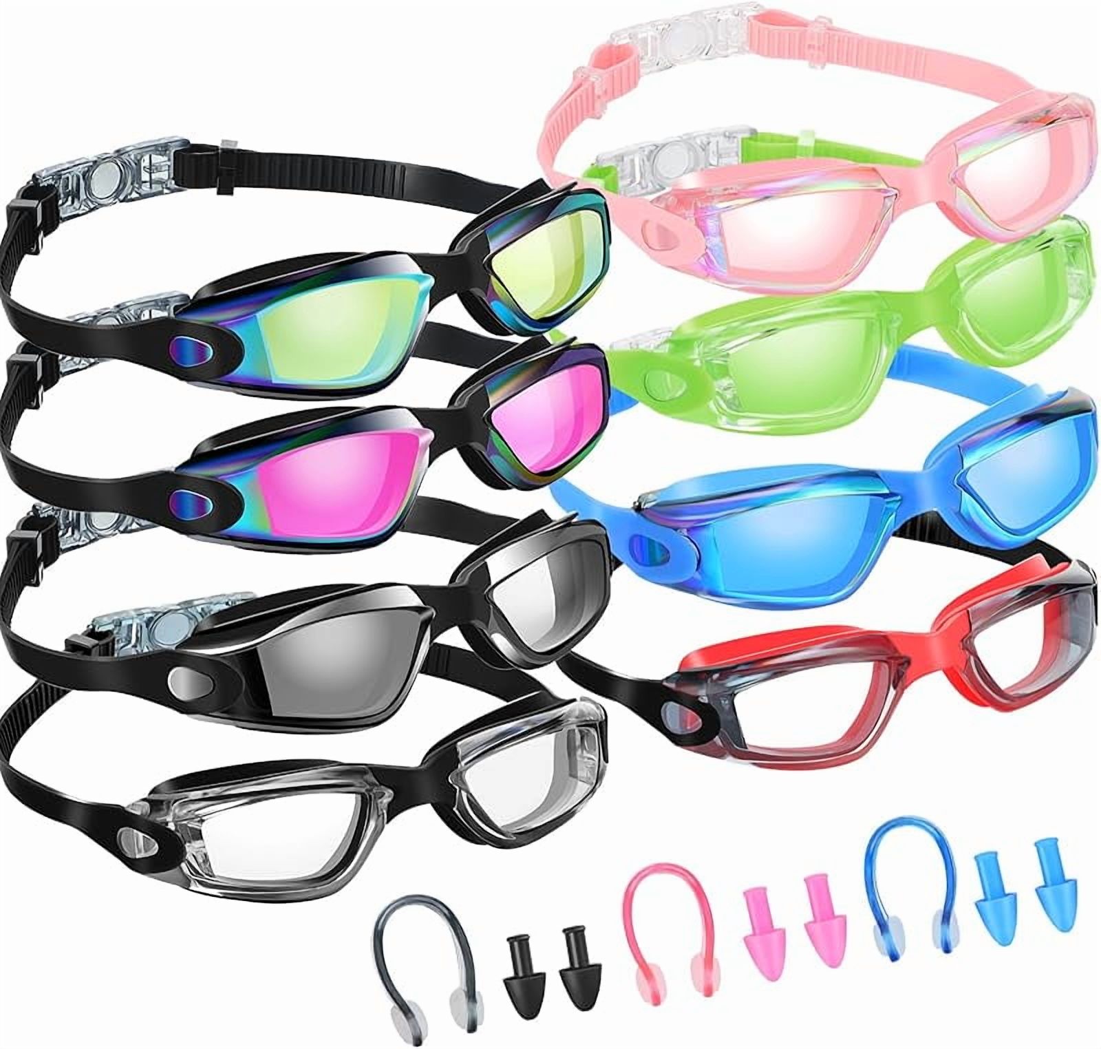 Konohan 8 Pack Kids Goggles Swim Goggles for Adult Kids Swimming ...