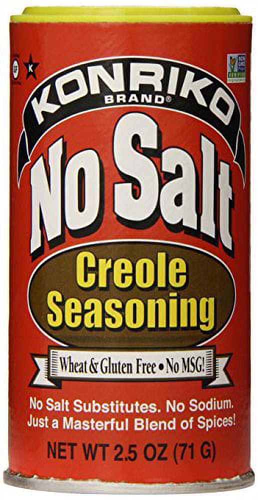 Konriko - No Salt Creole Seasoning 2.5 oz - Wheat Free - Gluten Free ...