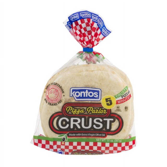 Kontos Pizza Parlor Crust, 5 Count, 14 Oz - Walmart.com