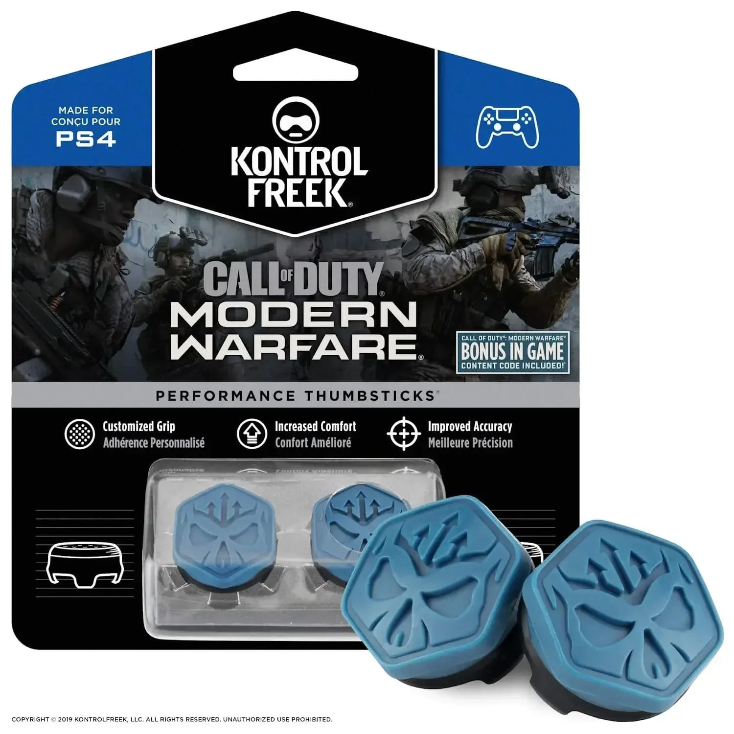 KontrolFreek FPS Freek Galaxy for Playstation PS4 High-Rise Analog Stick PS5 Joystick Controller ...