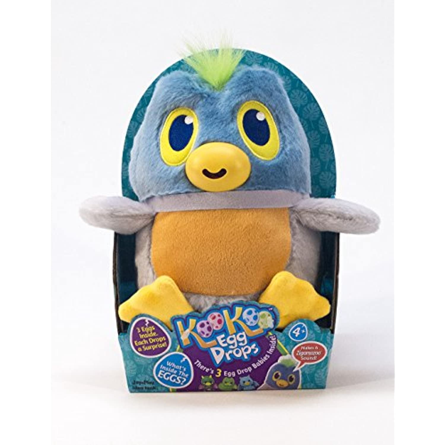 Jay at Play Koo Koo Egg Drops Plush Duck Toy. Includes 3 Egg Drop ...